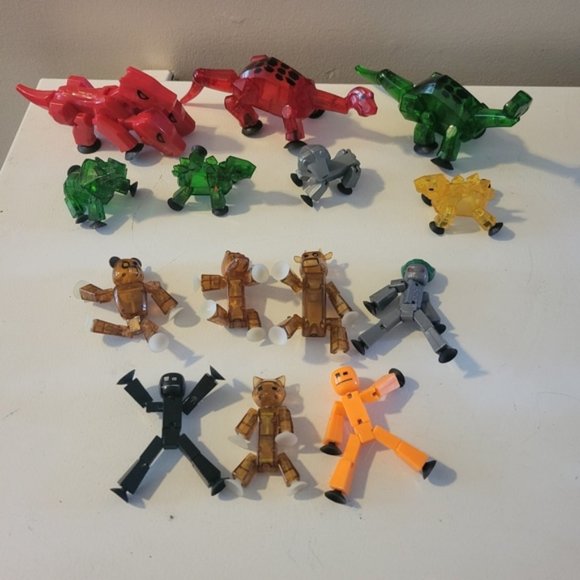 Stikbots | Toys | Stikbots Dinosaurs Animals And Figures Set Of 4 ...